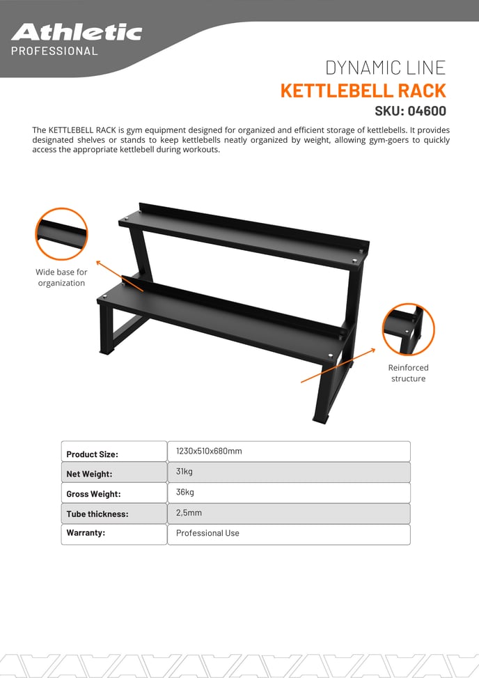DYNAMIC LINE - KETTLEBELL RACK DYNAMIC LINE - KETTLEBELL RACK